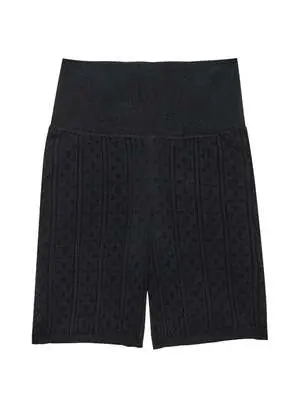 JW Anderson Perforated Knit Shorts - Black