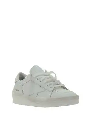 GOLDEN GOOSE Stardan Leather Sneakers - White