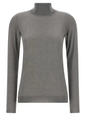 Brunello Cucinelli Sparkling' Turtleneck Sweater - Gray