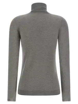 Brunello Cucinelli Metallic Turtleneck Sweater - Gray