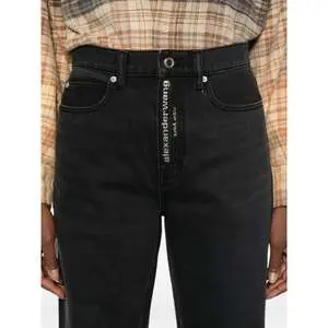 Alexander Wang Denim Wide-leg Jeans - Black