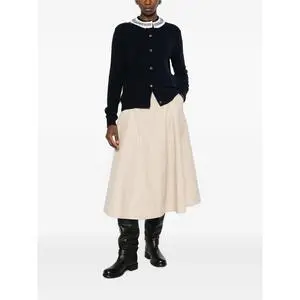 Prada Virgin Wool Cashmere Cardigan - Blue