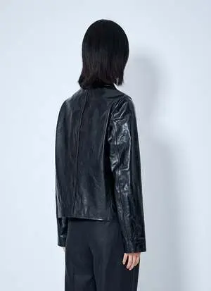 Our Legacy Mini Top Dyed Leather Jacket
