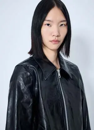 Our Legacy Mini Top Dyed Leather Jacket