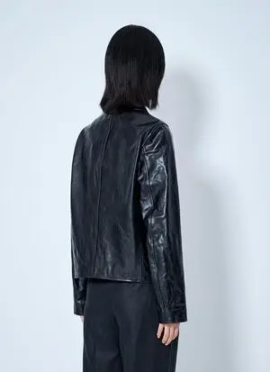 Our Legacy Leather Jacket - Black