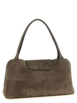 Versace Vivian Suede Shoulder Bag - Brown