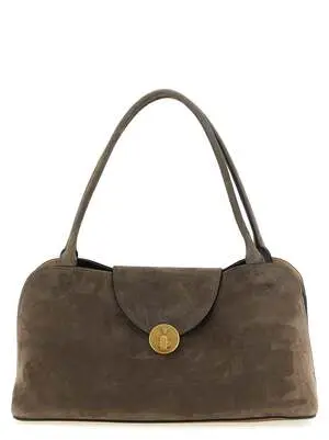 Versace Vivian Suede Shoulder Bag - Brown