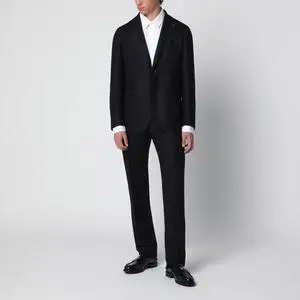 Tagliatore Single-breasted Suit In Wool - Black