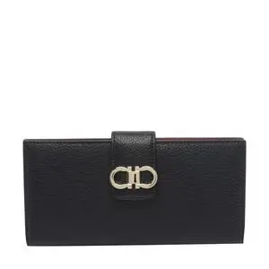 FERRAGAMO Continental Wallet - Black