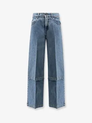 Attico Contrast Stitching Jeans For Women