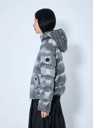 Moncler Sensation Short Down Jacket - Gray