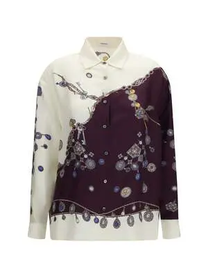 Versace Printed Silk Shirt - Multicolor