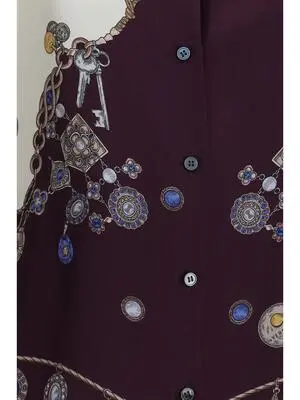 Versace Printed Silk Shirt - Multicolor