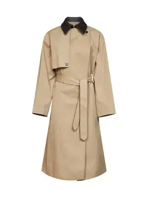 Bottega Veneta Sahara Lightweight Waterproof Cotton Trench Coat - Multicolor