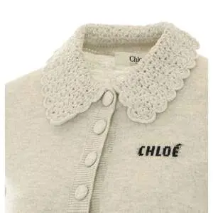 Chloé Logo Slim Fit Cardigan