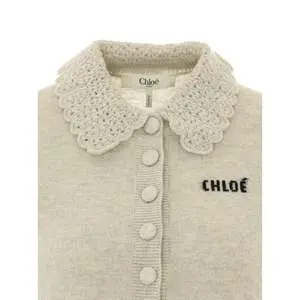 Chloé Logo Slim Fit Cardigan