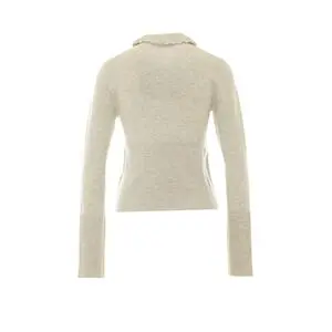 Chloé Logo Slim Fit Cardigan - Gray