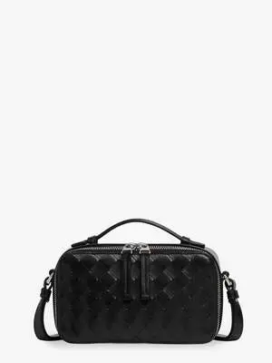 Bottega Veneta Leather Clutch Bag With Intrecciato Motif - Multicolor