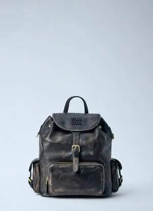 Miu Miu Leather Backpack - Multicolor