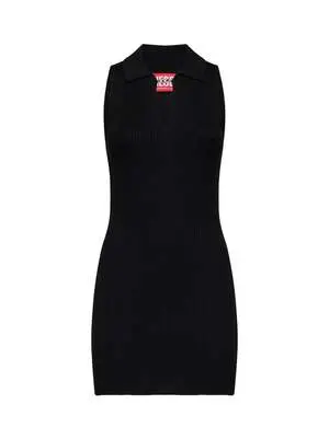 DIESEL® Ribbed Knit Mini Dress - Multicolor
