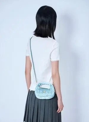 Miu Miu Wander Matelassé Satin Mini Bag