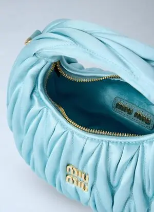 Miu Miu Wander Matelassé Satin Mini Bag