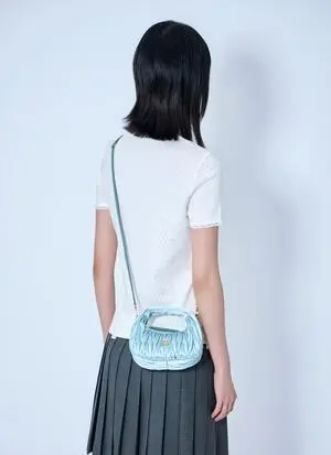 Miu Miu Wander Matelassé Satin Mini Bag