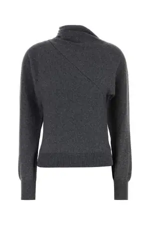 TOM FORD Dark Grey Cashmere Blend Sweater - Gray