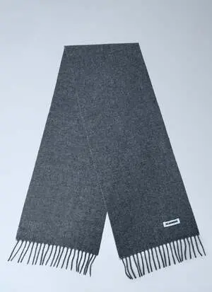 JIL SANDER Fringed Wool Scarf
