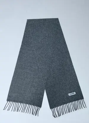 JIL SANDER Fringed Wool Scarf