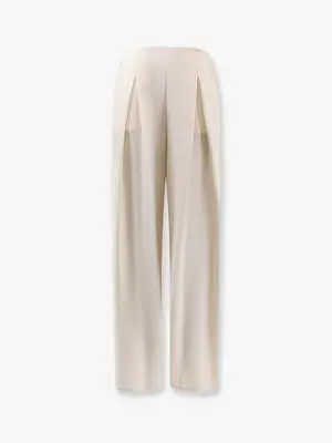 Max Mara Silk Trousers - Cream