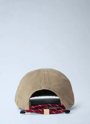 Miu Miu Embroidered Logo Cap - Cream