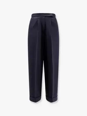 Max Mara Virgin Wool Trousers - Multicolor