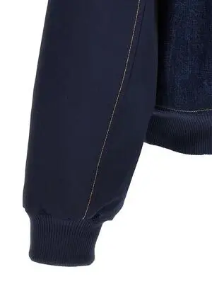 WALES BONNER The Echo Denim Varsity' Jacket