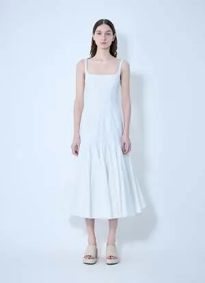 Jacquemus La Robe Agave Midi Dress - White