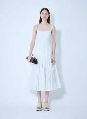 Jacquemus La Robe Agave Midi Dress - White