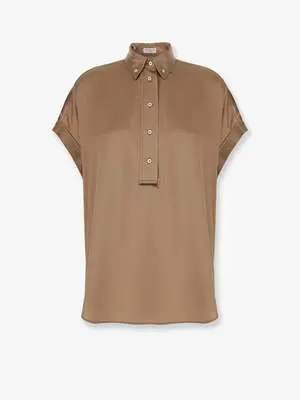 Brunello Cucinelli Silk Blend Blouse - Multicolor