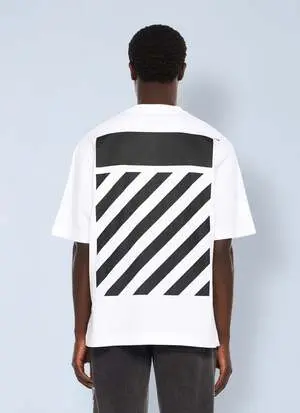 Off-White Flannel Diagonal Skate Logo T-shirt