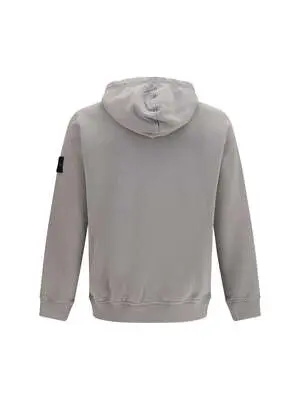 Stone Island Cotton Zip Hoodie With Compass Logo