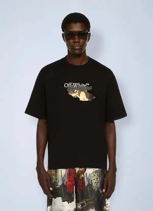 Off-White Paint Arrow Skate Logo T-shirt - Black