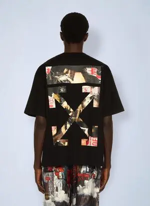 Off-White Paint Arrow Skate Logo T-shirt - Black