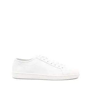 Saint Laurent Calf Leather Low-top Trainers - White