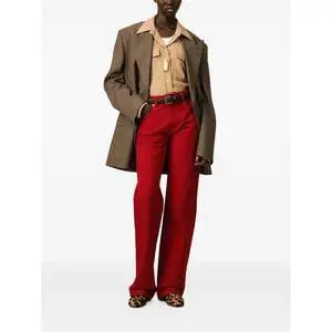 AMI Paris Denim Wide-leg Jeans