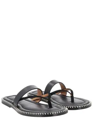 Dries Van Noten Leather Sandal - Black