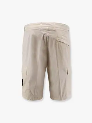 Stone Island Organic Cotton Bermuda Shorts - Cream