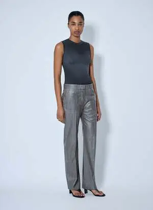 Acne Studios Coated Pinstripe Trousers