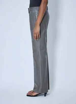 Acne Studios Coated Pinstripe Trousers