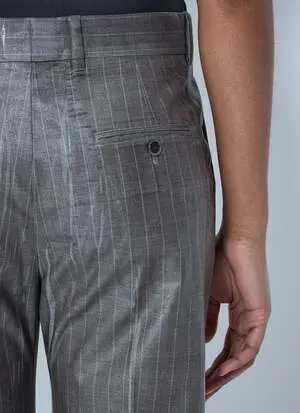 Acne Studios Coated Pinstripe Trousers