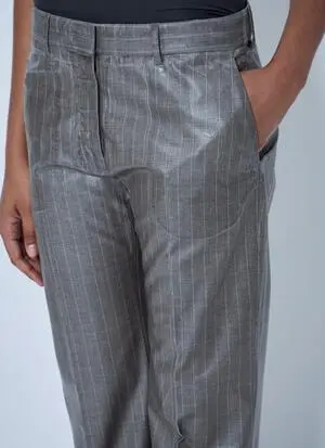 Acne Studios Coated Pinstripe Trousers