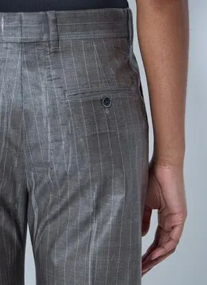 Acne Studios Coated Pinstripe Trousers